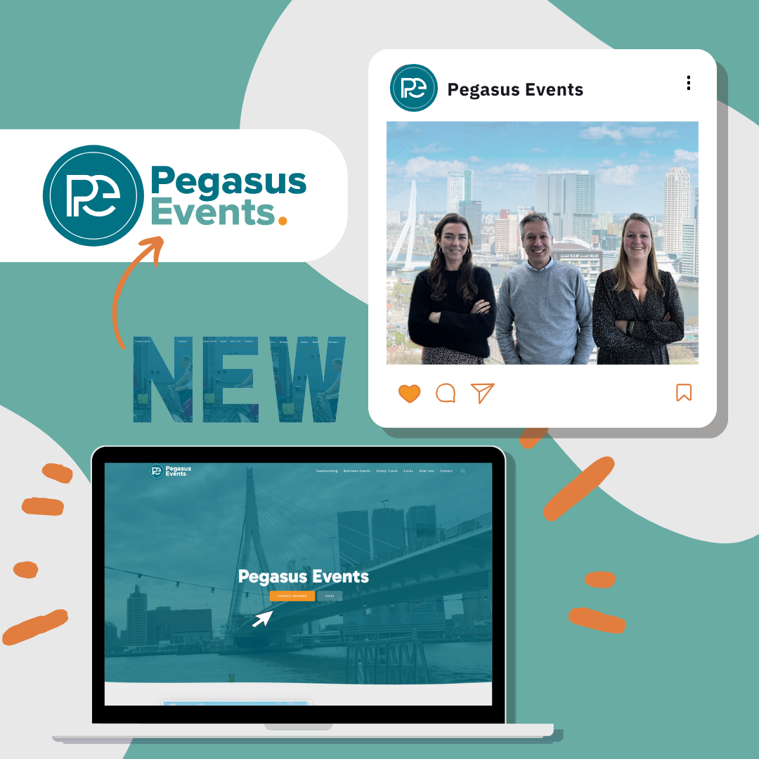 Pegasus Events is vernieuwd - Nieuwe huisstijl en website